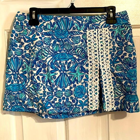 Lilly Pulitzer | Shorts | Lilly Pulitzer Skort Size 4 Seashells | Poshmark